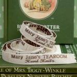 Mary Jane's Tearoom Woven Labels X 4 / / For Mjt Hand Knits/toy ...